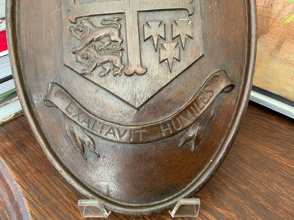 English Carved Wooden Shields Late 1800s-Early 1900s | eBay