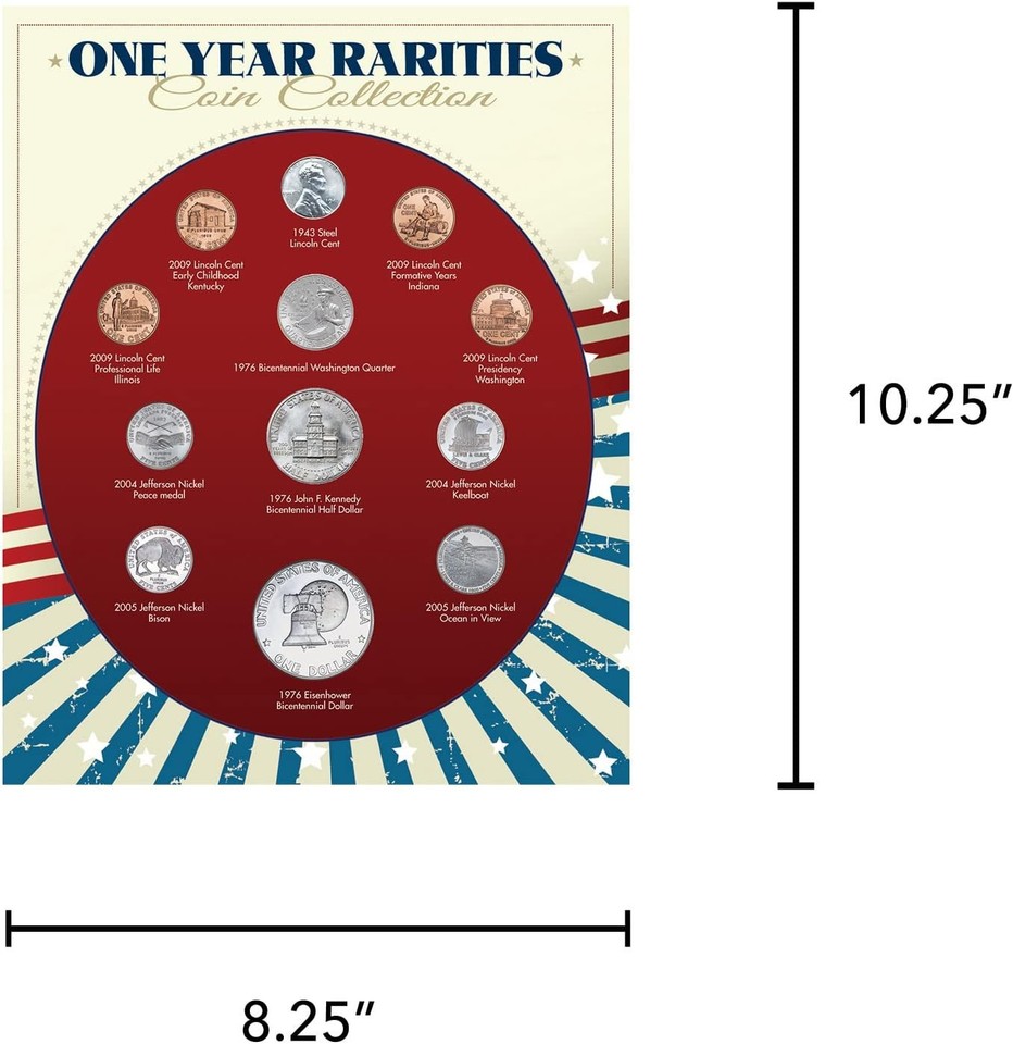 One Year Rarities Coin Collection, Genuine United States Minted Coins ...