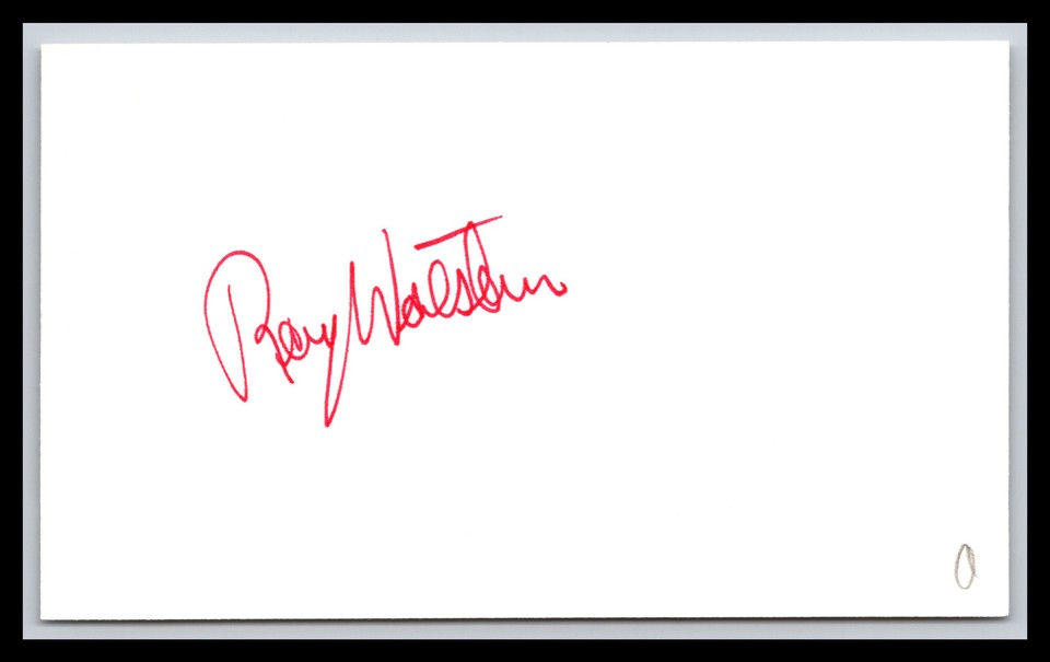 Ray Walston - Actor - 3x5 Card - Signed / Autograph (a) | eBay