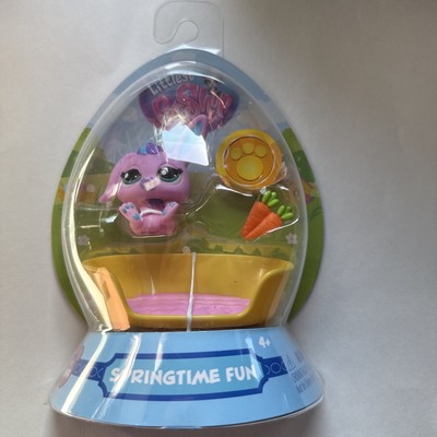Littlest Pet Shop Springtime Fun G7 # 49 Easter Bunny w Virtual code | eBay