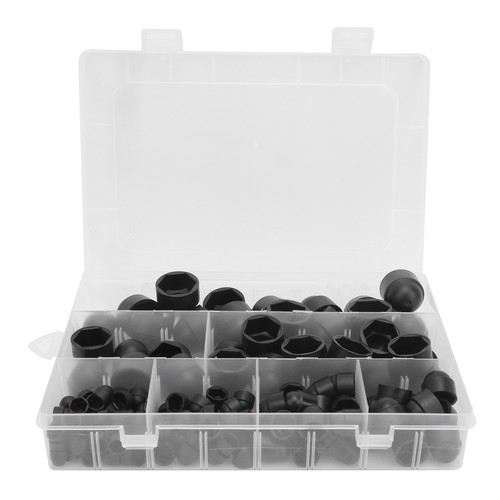 145Pcs M4 M5 M6 M8 M10 M12 Nut and Bolt Dome Cover Caps Hex Nut Caps ...