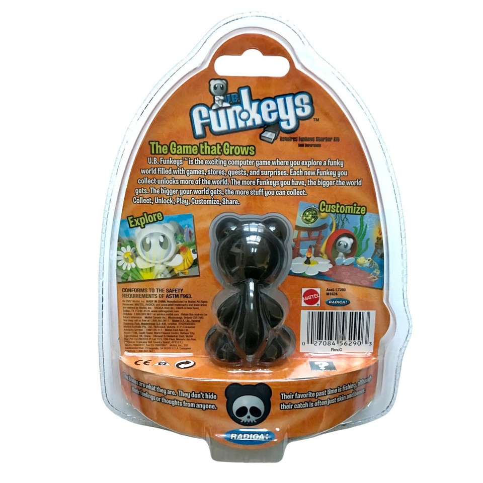 2007 Mattel Radica UB Funkeys Bones Funkey NOS Explore Customize Game ...