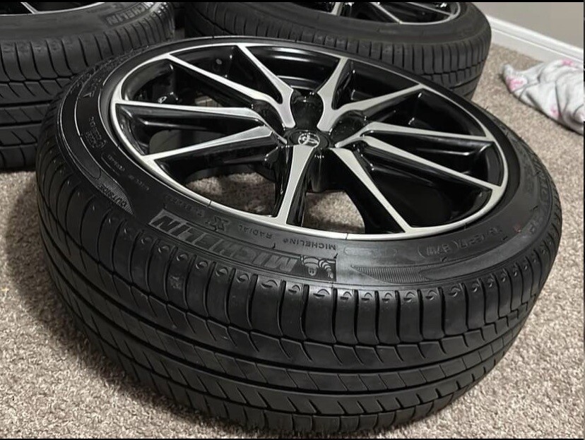 rims and tires set of 4 Used Less Than 300 Miles!!! Like New! | eBay