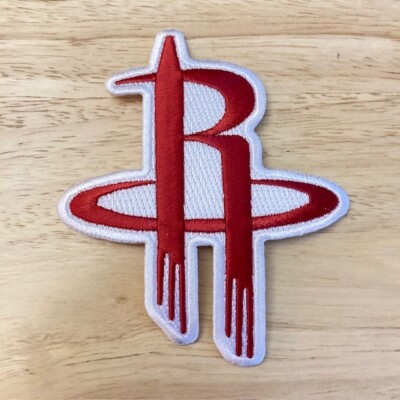 HOUSTON ROCKETS Modern Logo Embroidered Iron-On 3.5" x 4" Official NBA ...