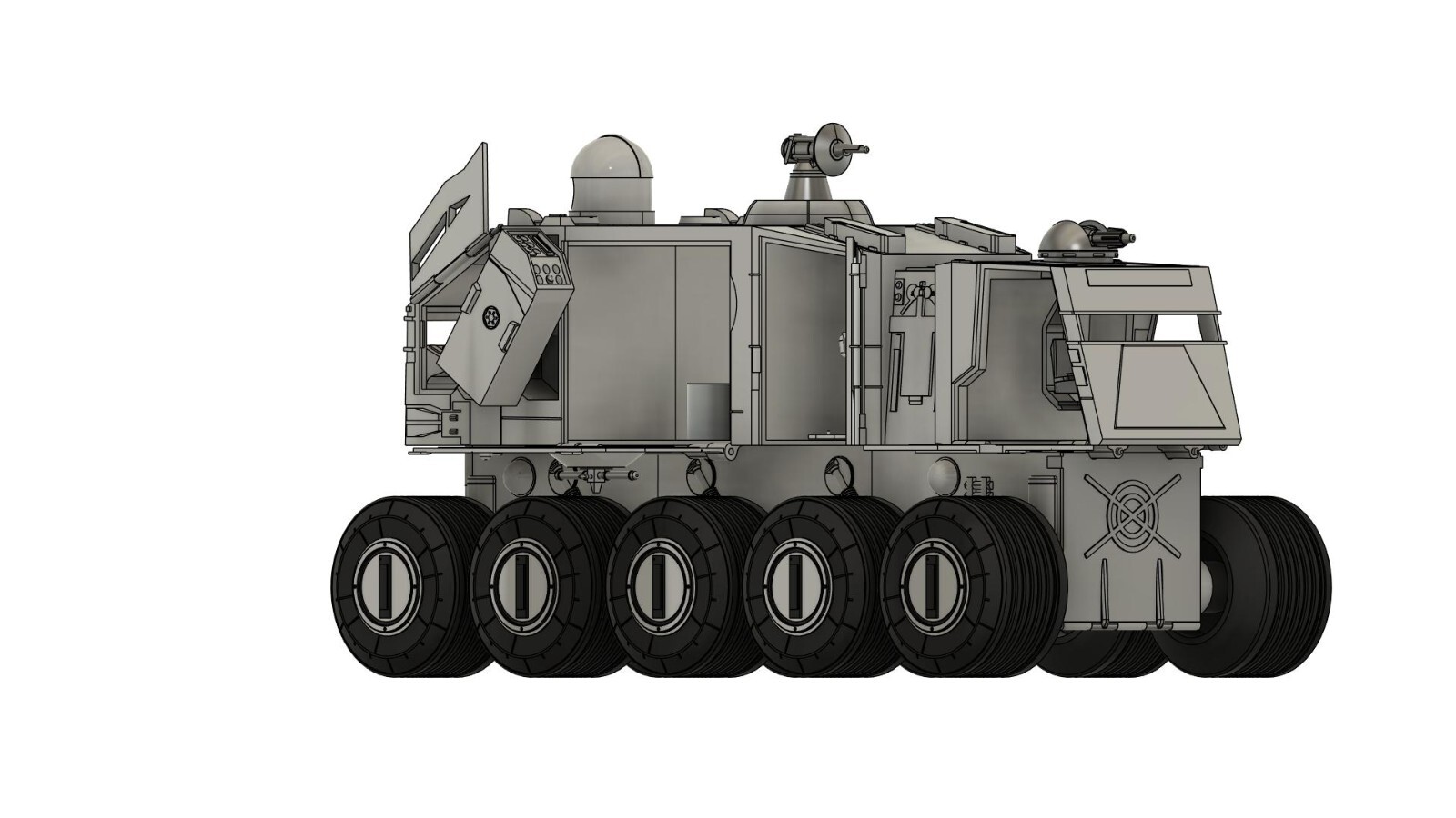 Turbo Tank Juggernaut for 3.75 inch (1:18) Scale Figure Diorama ...