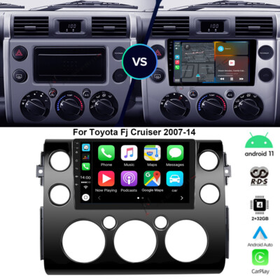 Android 11.0 Car Radio Stereo GPS Navi CarPlay For Toyota Fj Cruiser ...