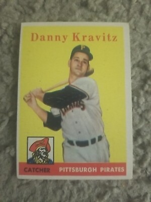 DANNY KRAVITZ 1958 TOPPS VINTAGE CARD #444 PITTSBURGH PIRATES EX. | eBay