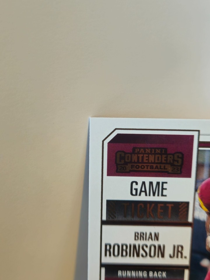 2023 Panini Contenders - Bronze Game Ticket #98 Brian Robinson Jr ...