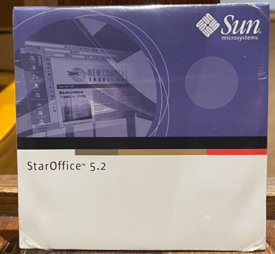 STAROFFICE 5.2 SUN Microsystems Free Software English CD-ROM | eBay ...