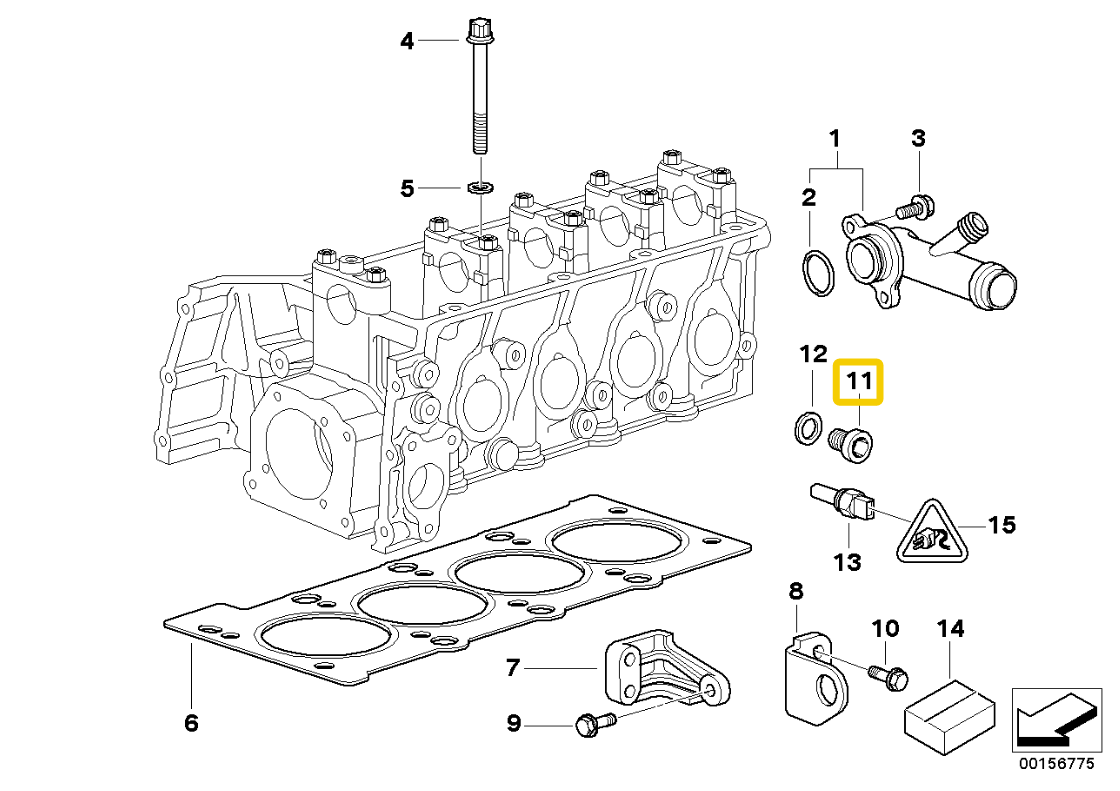 BMW 114 CMSP E12 E21 E23 E24 E26 E28 E3 E9 Screw Plug Genuine 07119909704 | eBay
