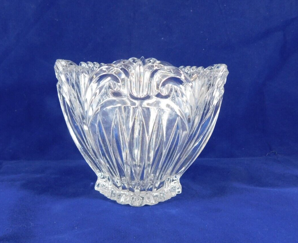 Oneida Oval Crystal Bowl Augustina Pattern 4" Made in Germany | eBay