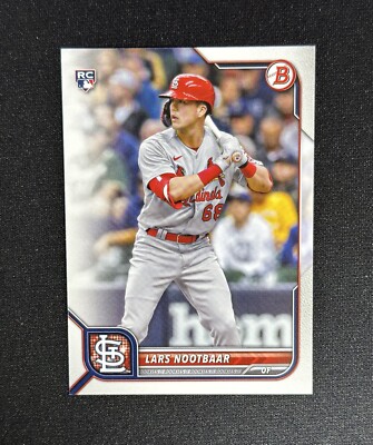 2022 Bowman Lars Nootbaar #64 Rookie Baseball Card RC St. Louis ...
