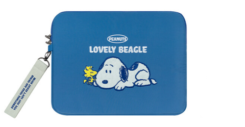 Peanuts Snoopy & Woodstock Tablet Strap Pouch 13-inch Fabric Case Cover ...