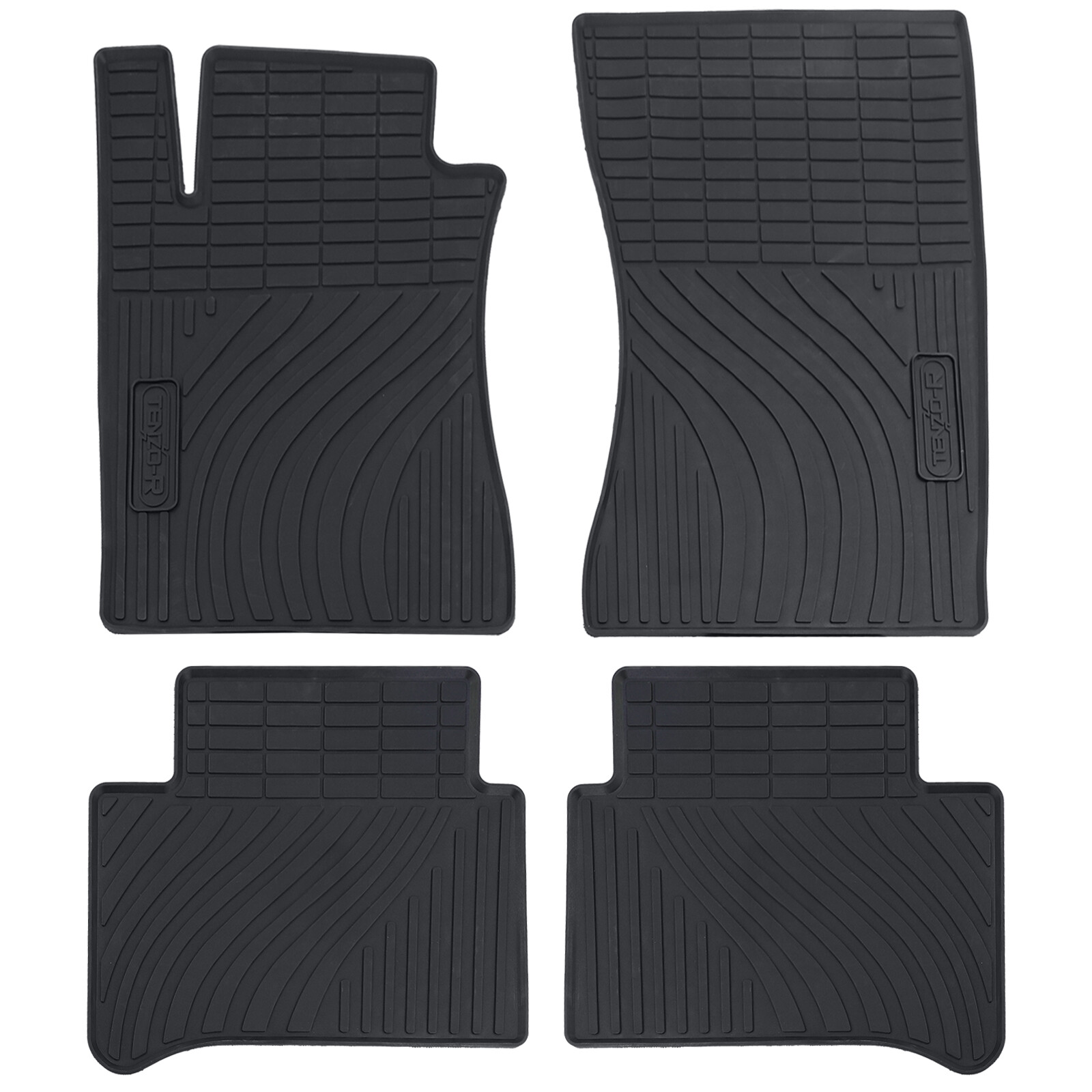 Premium Rubber Floor Mats FRONT + REAR for Mercedes E-Class W211 S211 ...