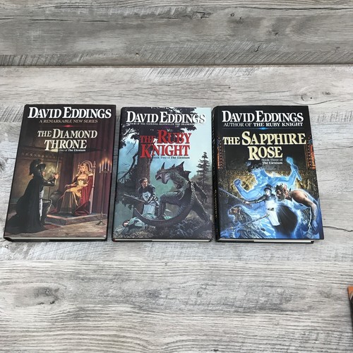 Lot of 3 Elenium Series Books David Eddings Hard Cover w/ Dust Jackets ...
