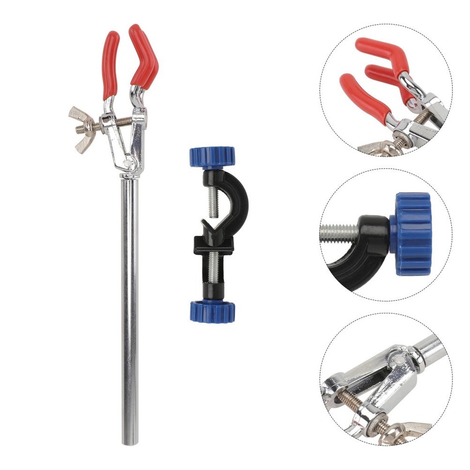 1 Set Multi-Purpose Laboratory Clamp - Flask Clamp Beaker Clip And Test ...
