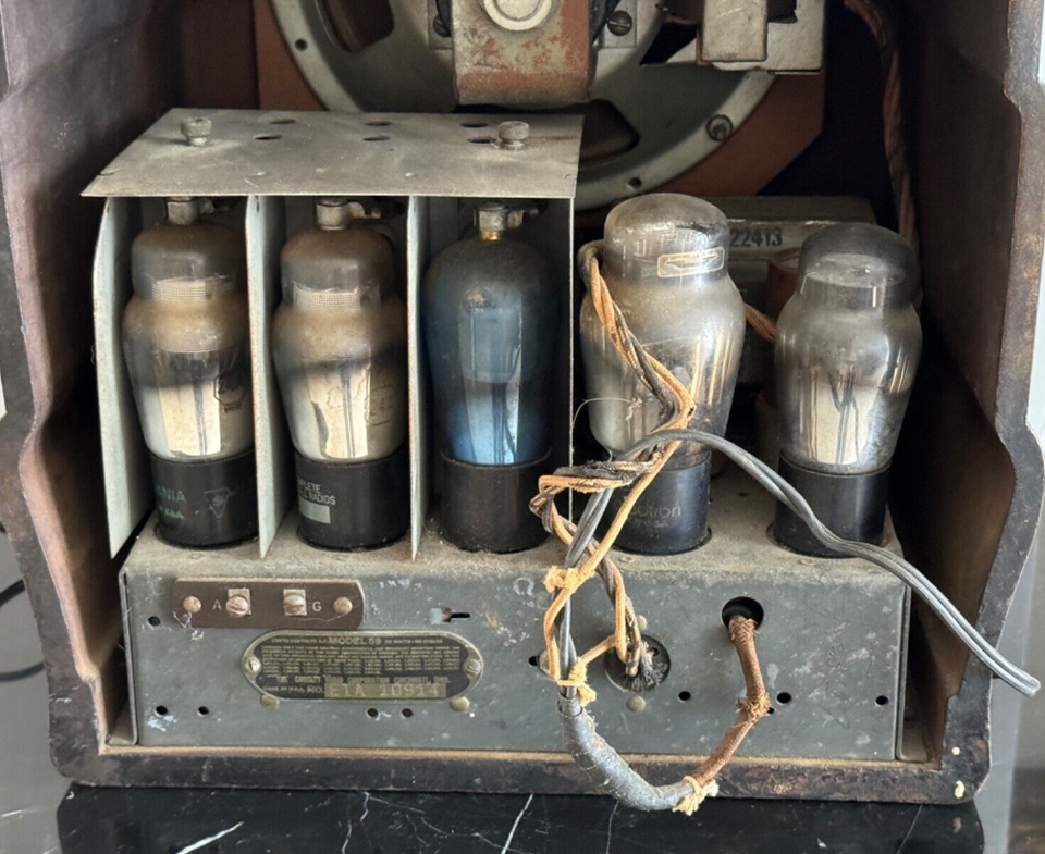 Vintage 1930's Crosley Cincinnati Ohio Tube Repwood Cathedral Radio ...