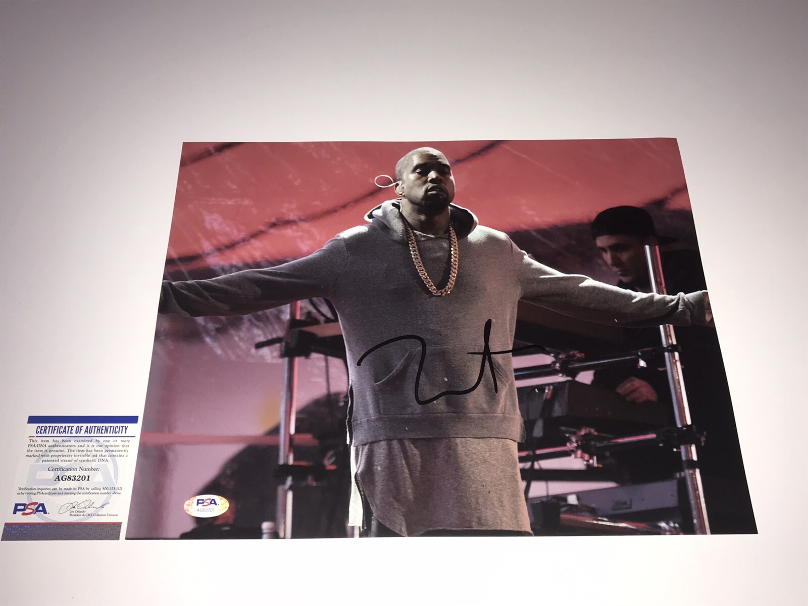Kanye West Autographed Hand Signed 11x14 Photo PSA DNA Certified Rap ...