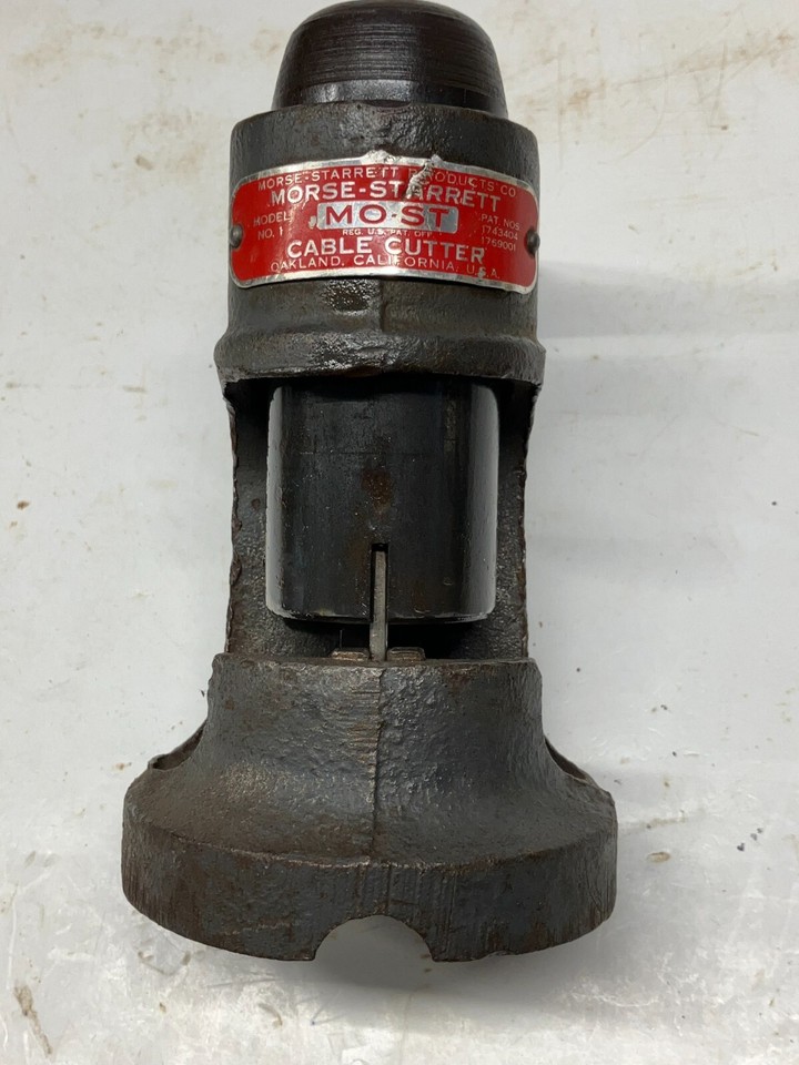 Morse-Starrett Products Co No 1 MO-ST Cable Cutter Oakland California ...