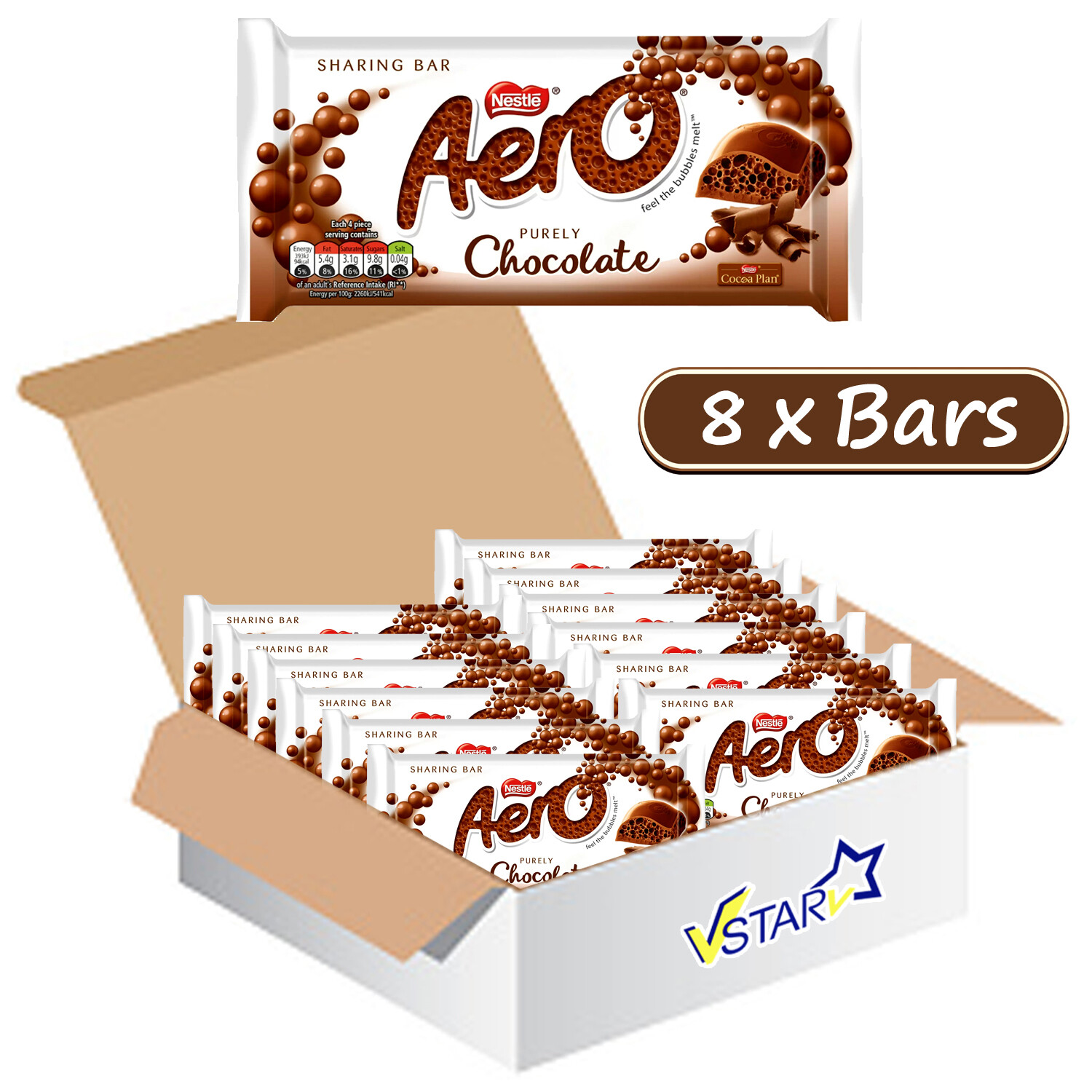 HALF BOX of Chocolate Bars - Aero Cadbury Kit Kat Mars Snickers Reese’s ...