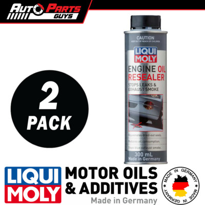Twin Pack Liqui Moly Engine Oil Resealer Stop Leak & Exhaust Smoke ...