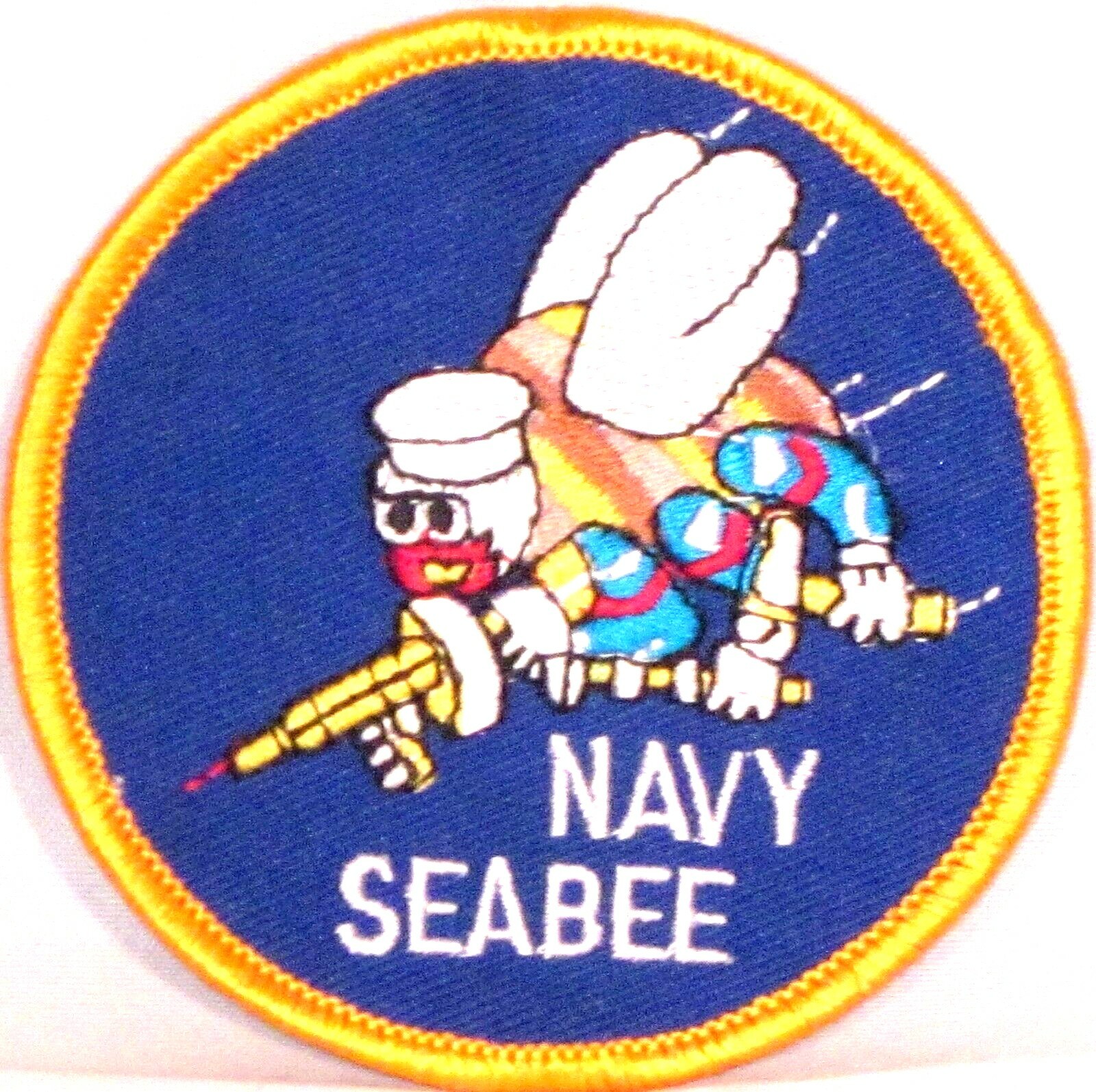 UNITED STATES NAVY SEABEE MILITARY VETERAN IRON ON MOTORCYCLE PATCH L-5 ...