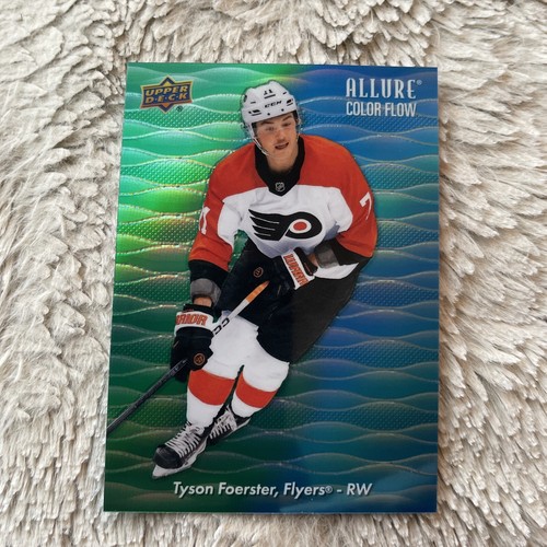 Tyson Foerster 2023-24 Allure Color Flow Green-Blue CF-32 Philadelphia ...