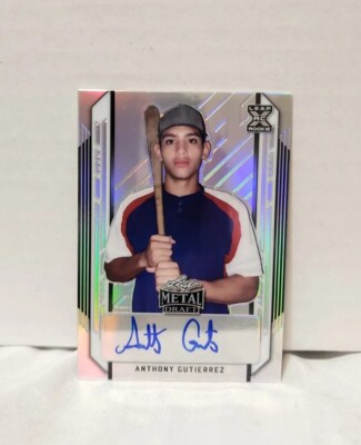 2021 Leaf Metal Draft Base Auto Anthony Gutierrez #BA-AG1 Auto | eBay