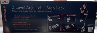 Aerobic Workout Stepper 3 Step deck Adjustable Fitness Exercise New ...