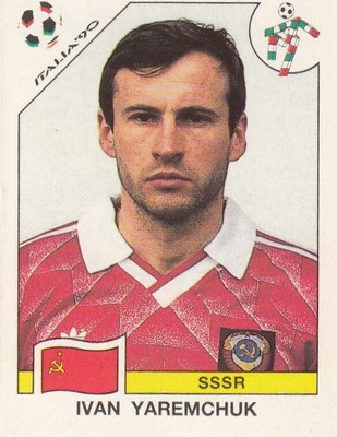 Sticker IVAN YAREMCHUK USSR FIFA WC Italy 1990 ITALIA 90 Decje novine ...