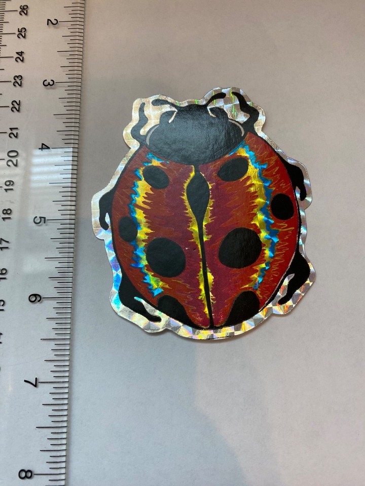 Lady Bug Sticker Prism Vintage Vending Machine Sticker 1990’s | eBay