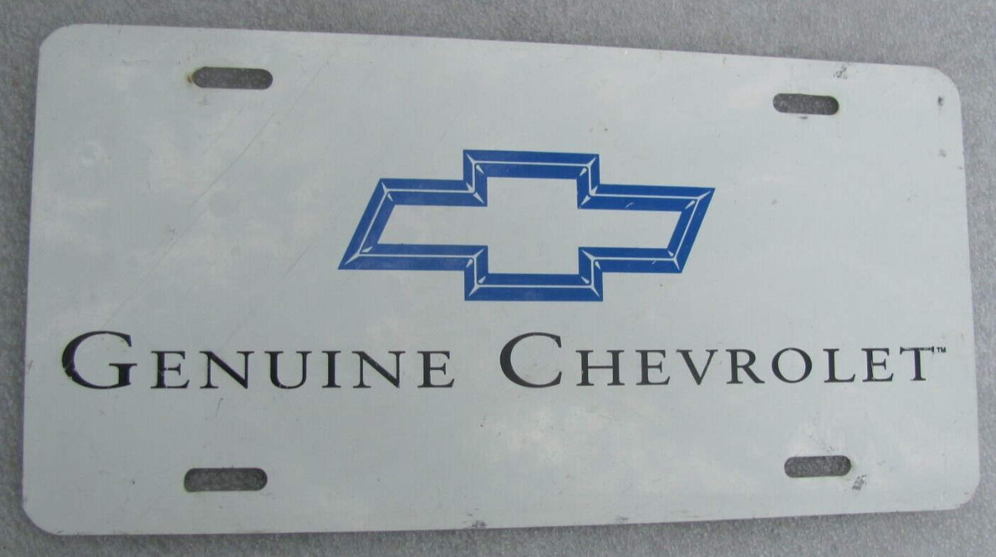 VINTAGE CHEVY VANITY LICENSE PLATE GENUINE CHEVROLET BOWTIE EMBLEM OEM ...