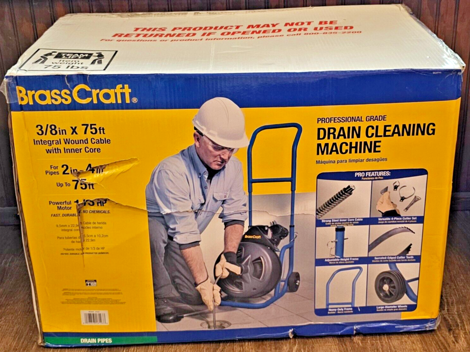 NEW! BrassCraft 3/8-in dia x 75-ft L Music Wire Machine Auger BC3020 | eBay