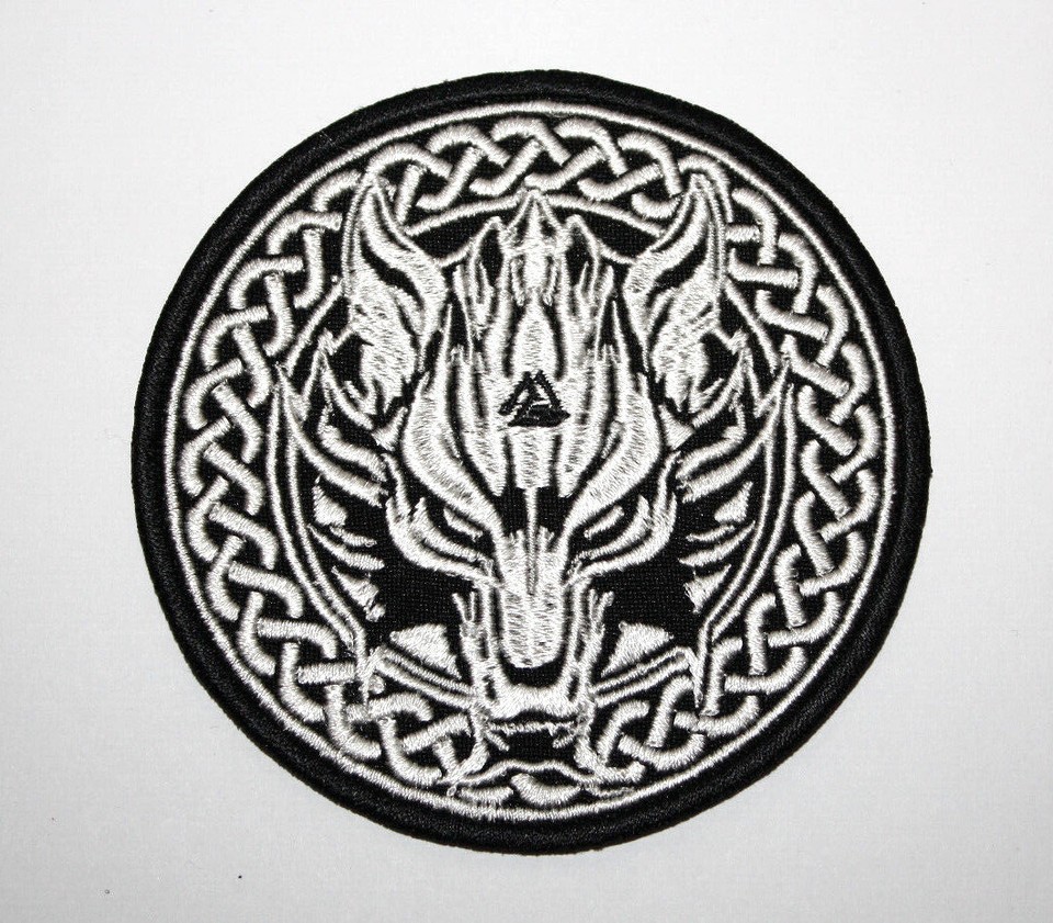 Morale Patch Fenrir Wolf Son of Loki Valknut Viking Ragnarok Hook&Loop ...