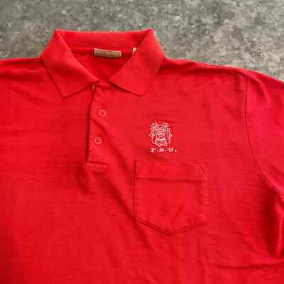 Vintage Fresno State Bulldogs Single Stitch Polo Shirt Ballymoor Red ...