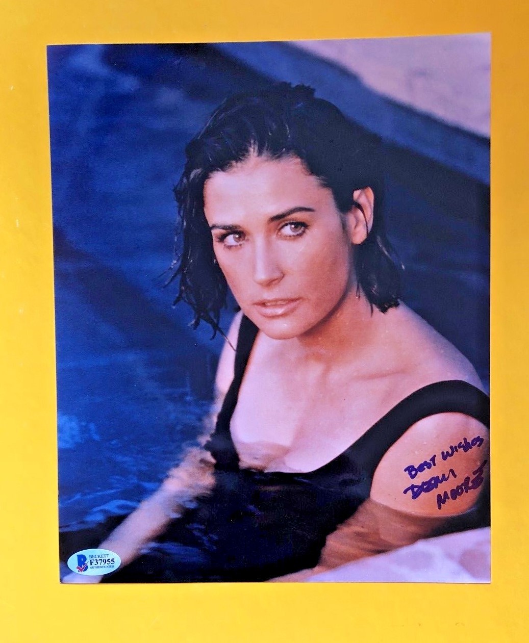 DEMI MOORE AUTOGRAPHED 8X10 SIGNED PHOTO BECKETT CERTIFIED | eBay
