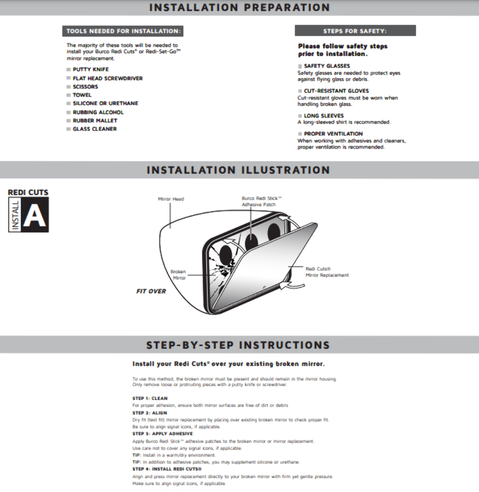 Burco 5847B RH Mirror Glass w/ Blind Spot Fits 21-22 Fits F-150 | eBay