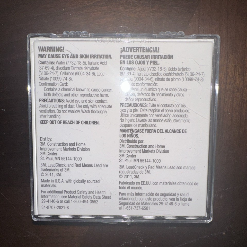 3M Lead Check Swabs Contains 8 Swabs Kit Instant Lead Testing | eBay