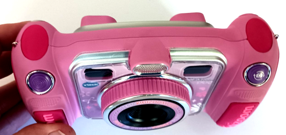 VTech Kidizoom Duo Digital Camera 4X Zoom Pink Girls Excellent Tested ...