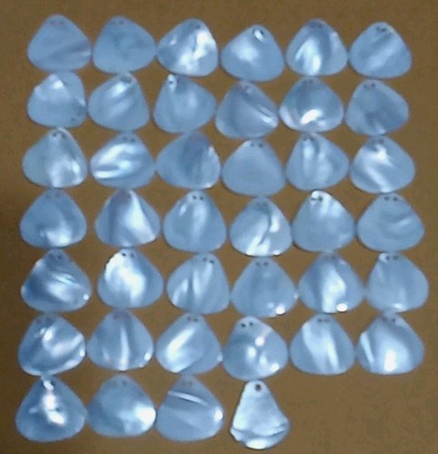Lot Of 42 Mother Of Pearl Triangular Shell Buttons 11/16 Inch | eBay