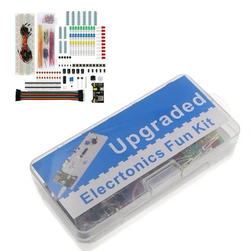 Electronics Starter Kit For UNO R3 With Breadboard Jumper Wires LED ...