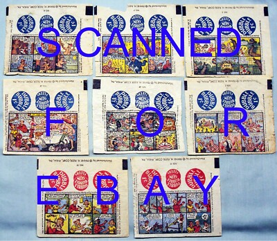 Very Rare 1940's (8) Fleer Dubble Bubble Gum Wax Comic Wrappers | eBay