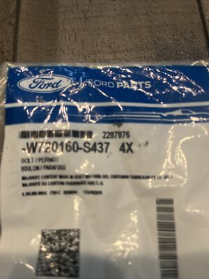 Genuine Ford OE Bolt W720160-S437 (4 Pack) | eBay