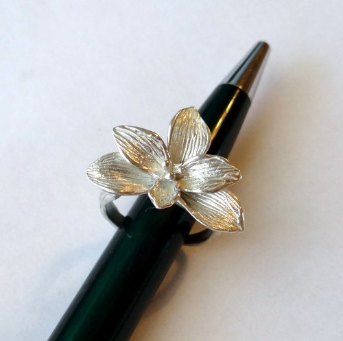 ORCHID RING, Sterling Silver Ring, Flower Ring, Women Ring Best Gift ...