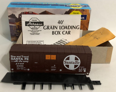 HO Scale Athearn-#2094- Grain Box Car-Brown-Unassembled Complete #21897 ...