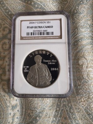 2004-P NGC PF69 Ultra Cameo Edison Commemorative Dollar $1 | eBay