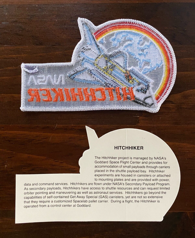 Vintage NASA GSFC Hitchhiker Patch & Sticker Set Space Shuttle Program RARE | eBay