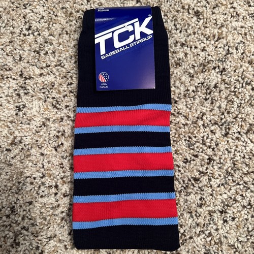TCK baseball stirrup socks Navy, Red, Columbia Blue | eBay