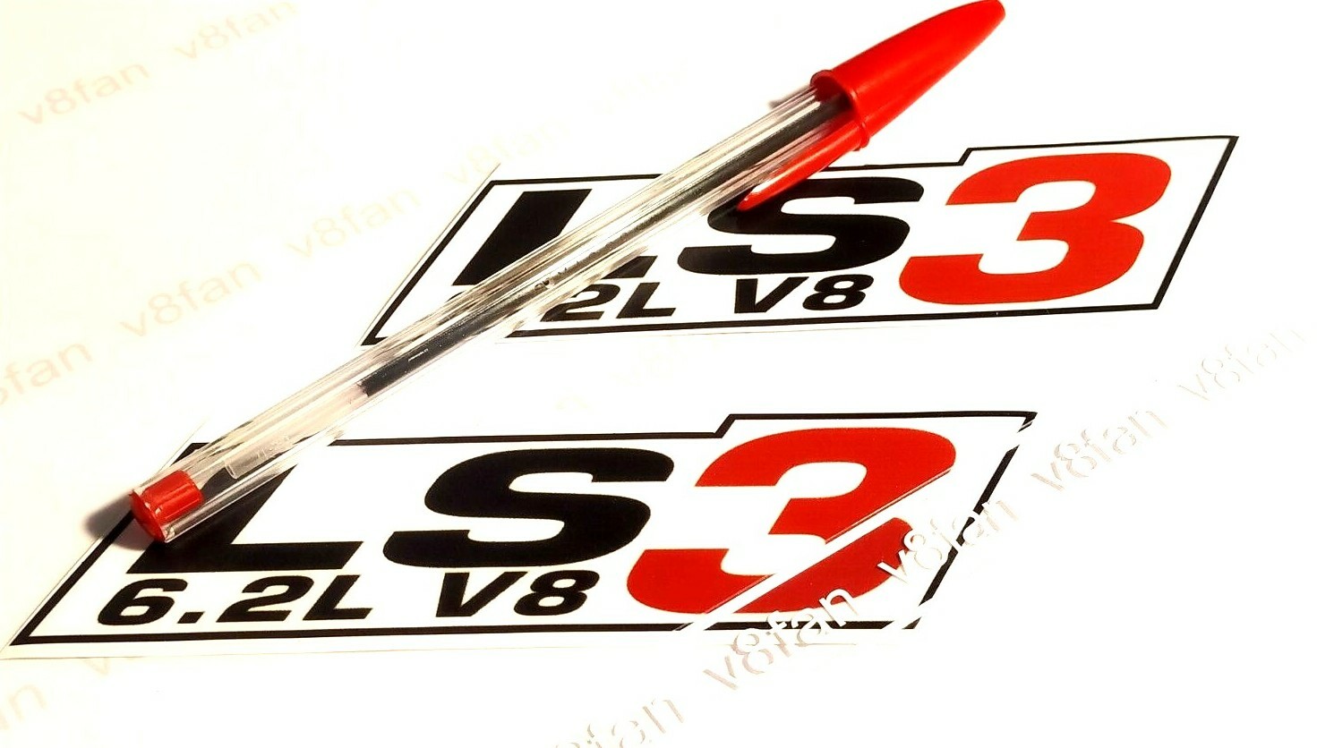 #80B 2x "LS3 6.2L V8" engine stickers decals for Hotrods & Mopar USA ...