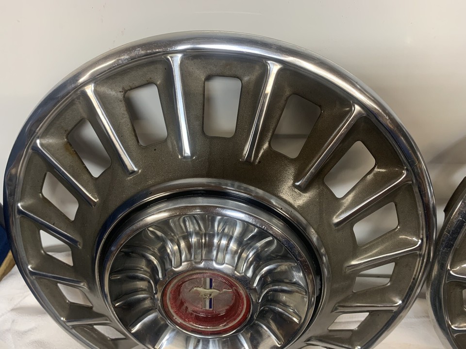 5) 1968 Ford Mustang 14" Hubcaps Wheel Covers OEM Vintage Antique 68 | eBay